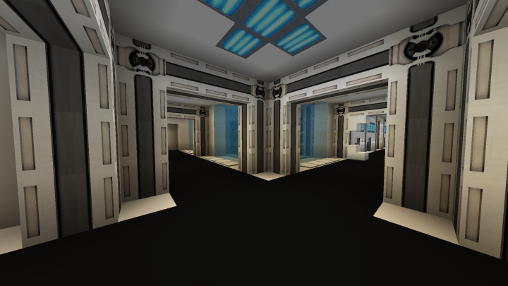 My first Spaceship! Minecraft Map