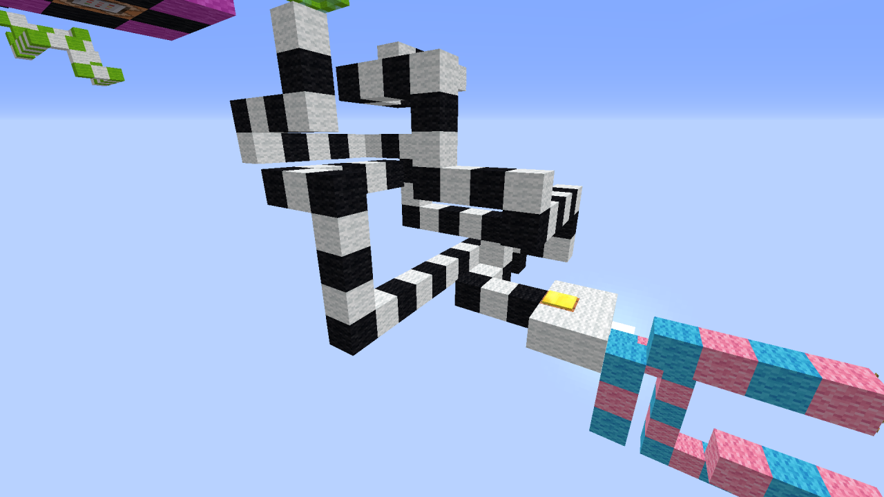 Colored Snake Parkour Minecraft Map