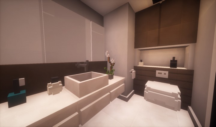 House with turquoise (with little tiles mod) Minecraft Map