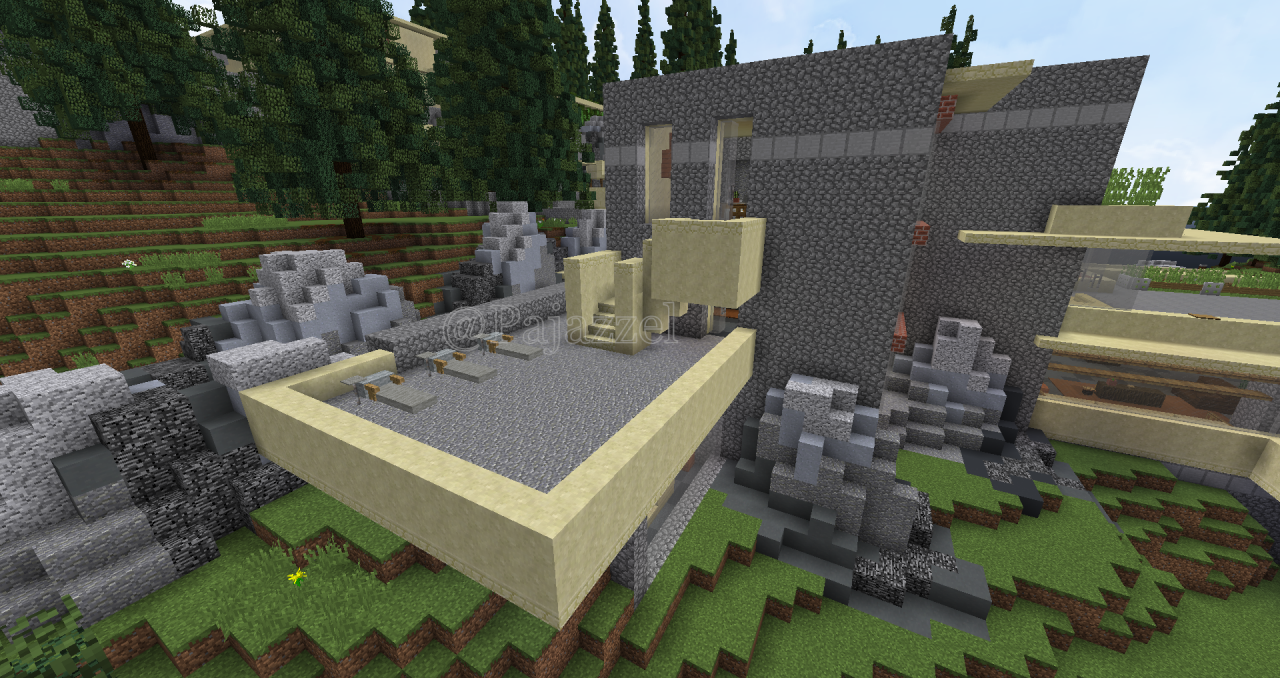 Frank Lloyd Wright's Fallingwater (Exterior) Minecraft Map