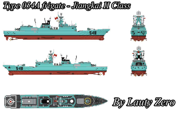 Type 054A frigate - Jiangkai II Class Minecraft Map
