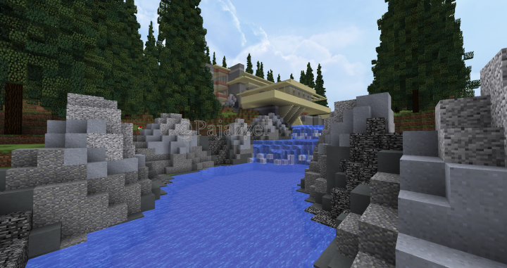 Frank Lloyd Wright's Fallingwater (Exterior) Minecraft Map