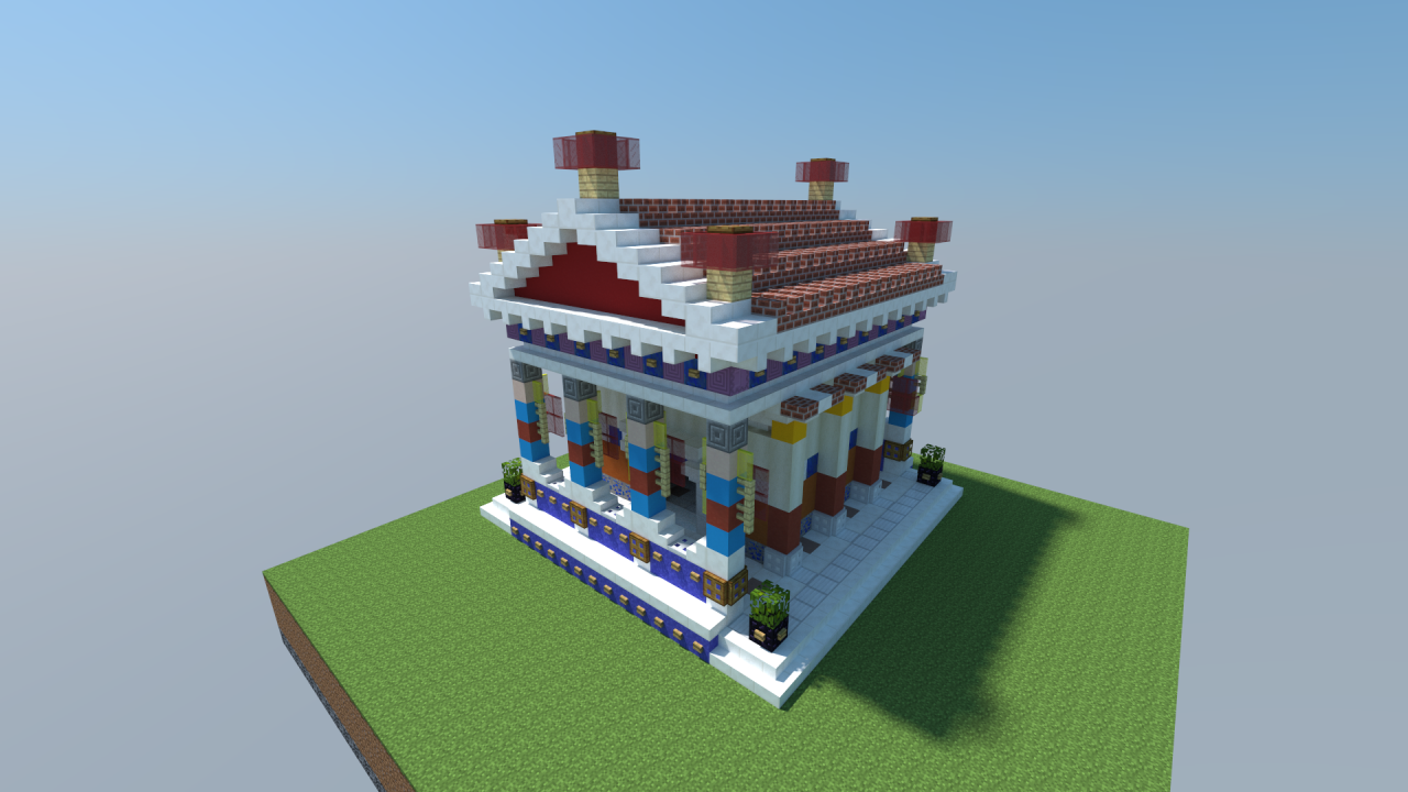 AC Origins Statue Column/Caryatids Temple Minecraft Map