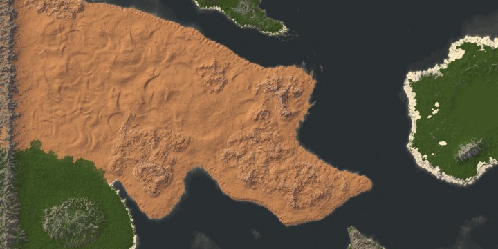 The world around the sea WorldPainter [16000x16000] Minecraft Map