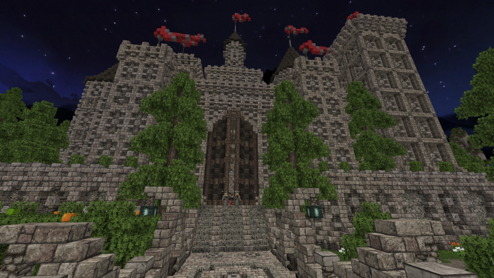 Medieval/Fantasy Castle-Village! Minecraft Map
