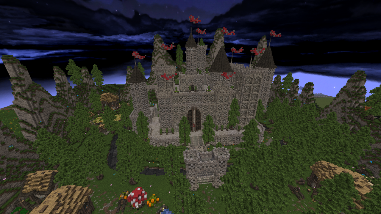 Medieval/Fantasy Castle-Village! Minecraft Map