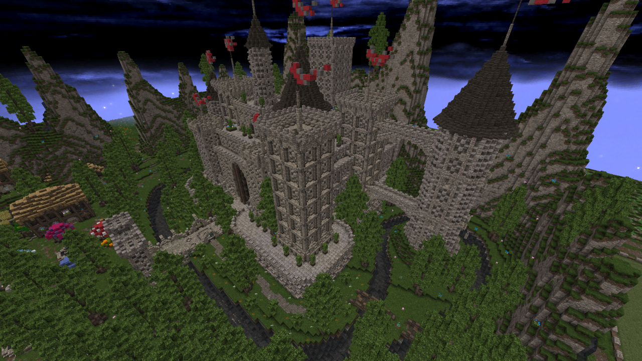 Medieval/Fantasy Castle-Village! Minecraft Map