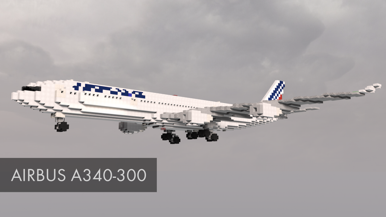 Avteam Airbus A340-300 Minecraft Map