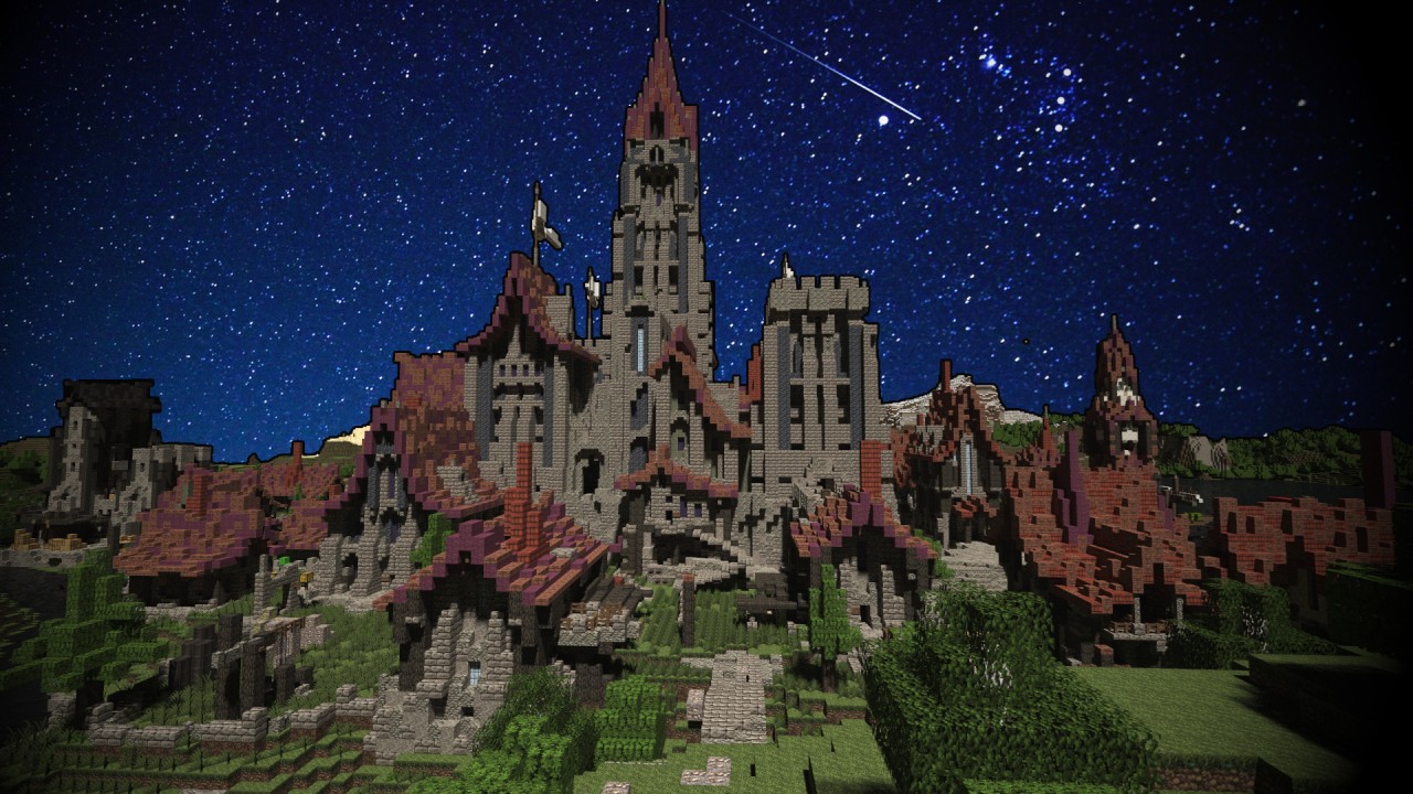 Medieval castle spawn Minecraft Map