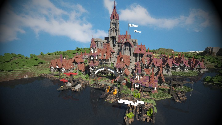 Medieval castle spawn Minecraft Map