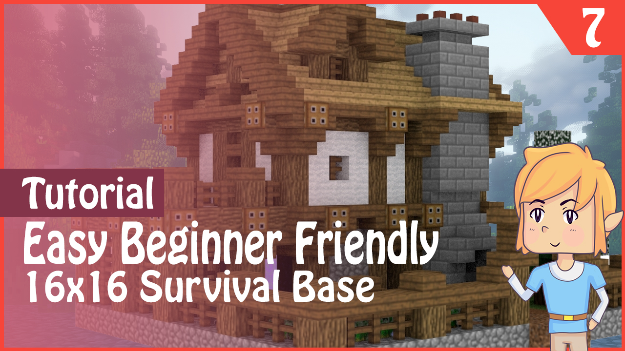 16x16 Survival Base - Beginner Friendly! Minecraft Map