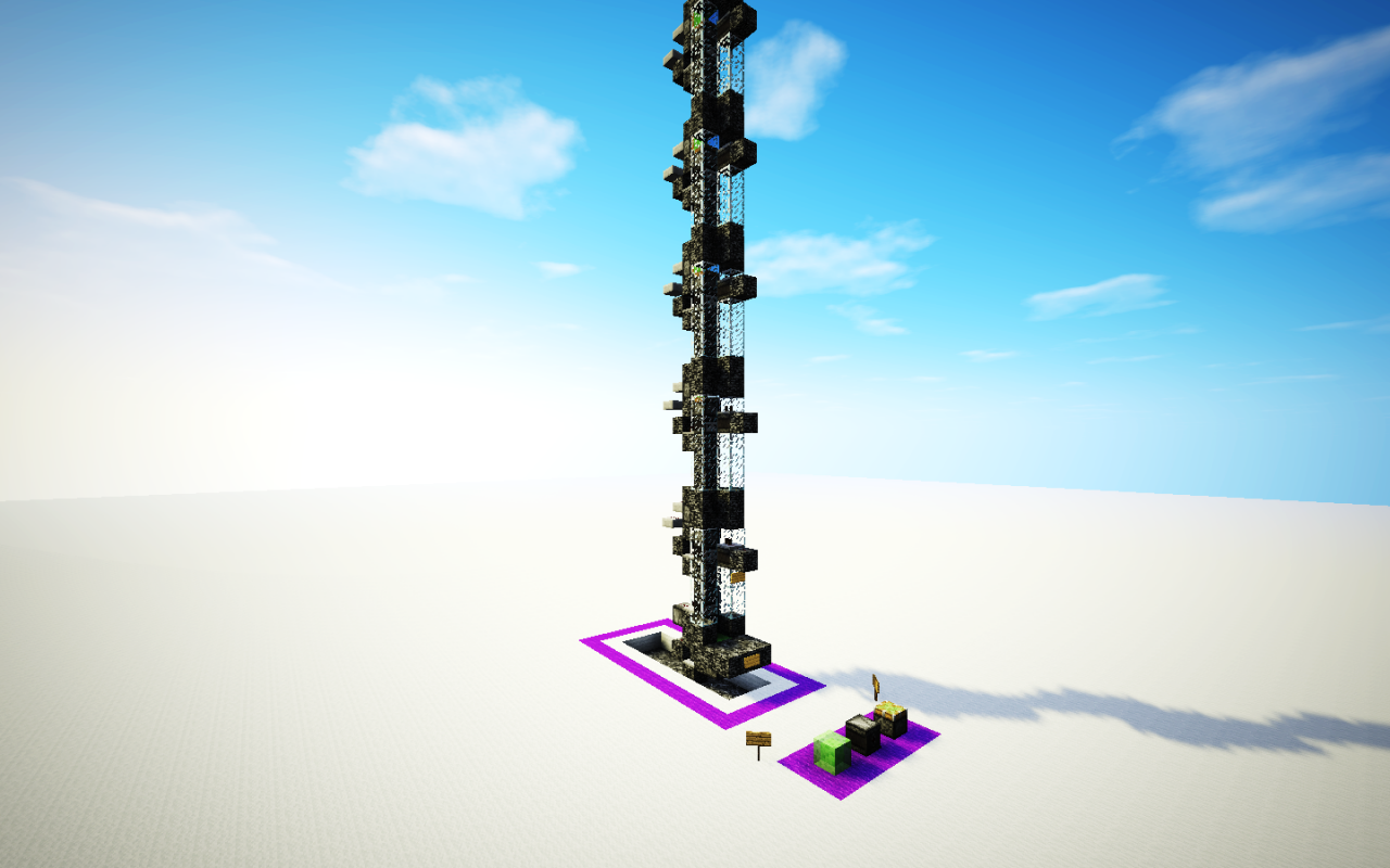 NEW : Observer Elevator V2 Minecraft Map