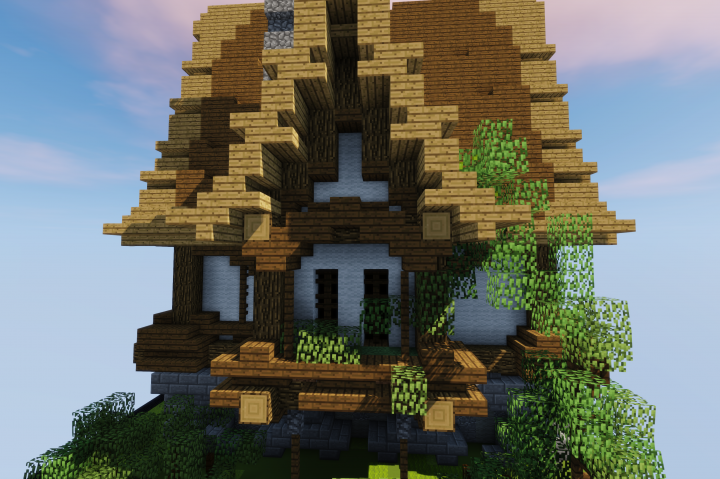 Buildpack - 6 Houses, 4 bushes, 2 trees Minecraft Map