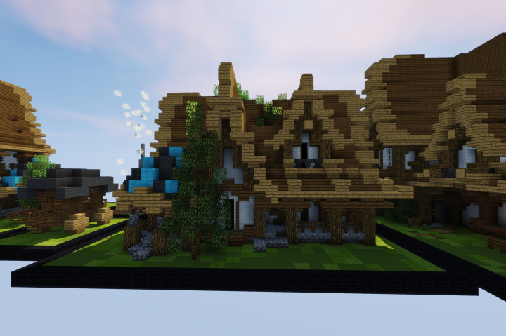 Buildpack - 6 Houses, 4 bushes, 2 trees Minecraft Map