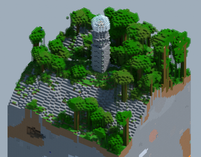 2048x2048 Survival World w/ Lighthouse Minecraft Map