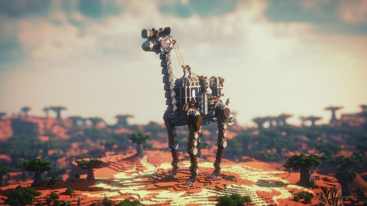 Mechanical giraffe Minecraft Map