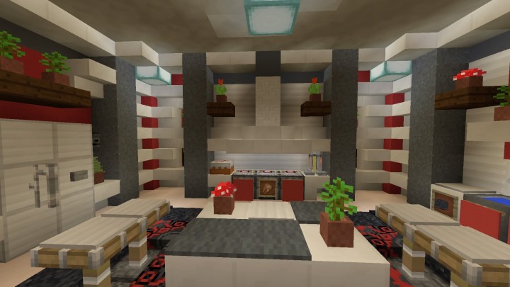 Minecraft my survival kitchen desing Minecraft Map