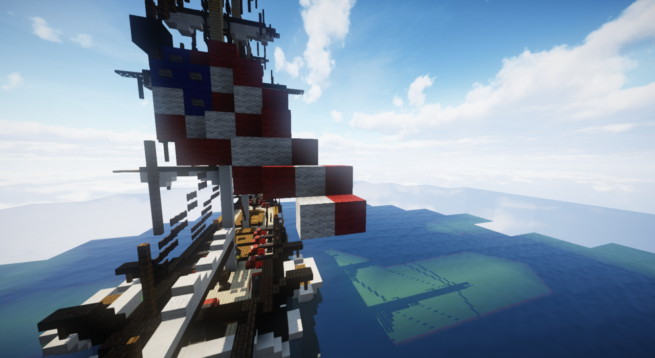 USS Constitution on FoxShot Minecraft Map
