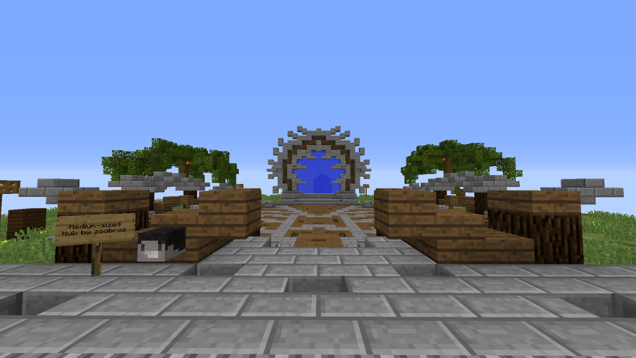 Medium Medieval Hub Minecraft Map