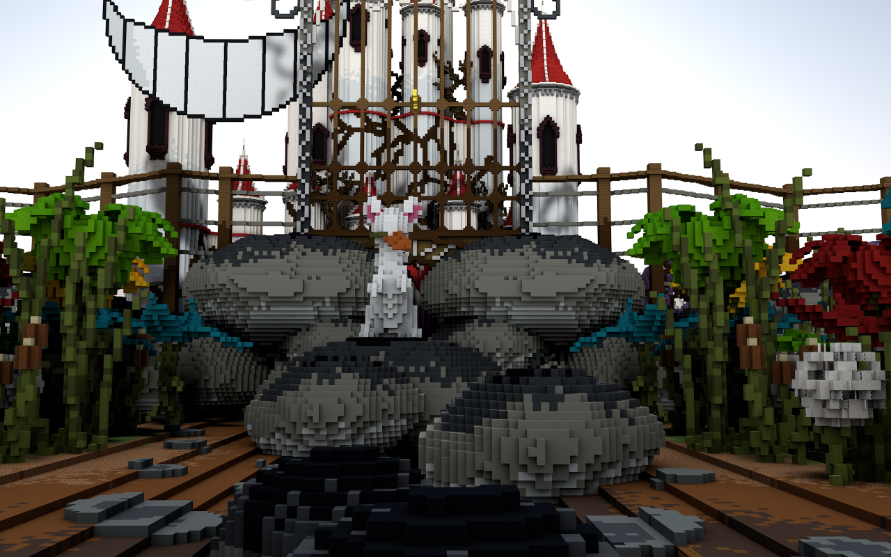 Alice and the castle of the red queen. Minecraft Map