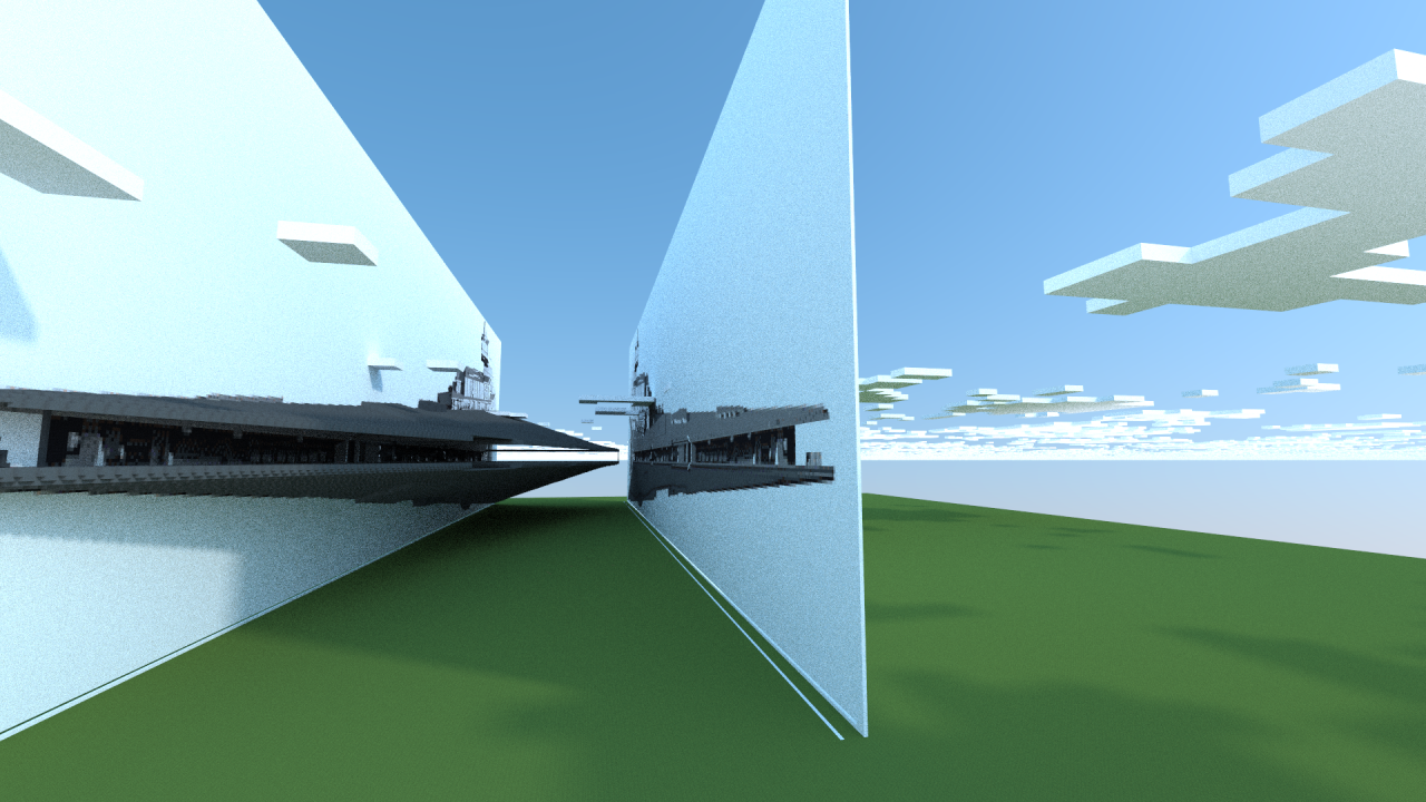 ISD Predator(Mid-Scale Star Destroyer) Updated ! Minecraft Map