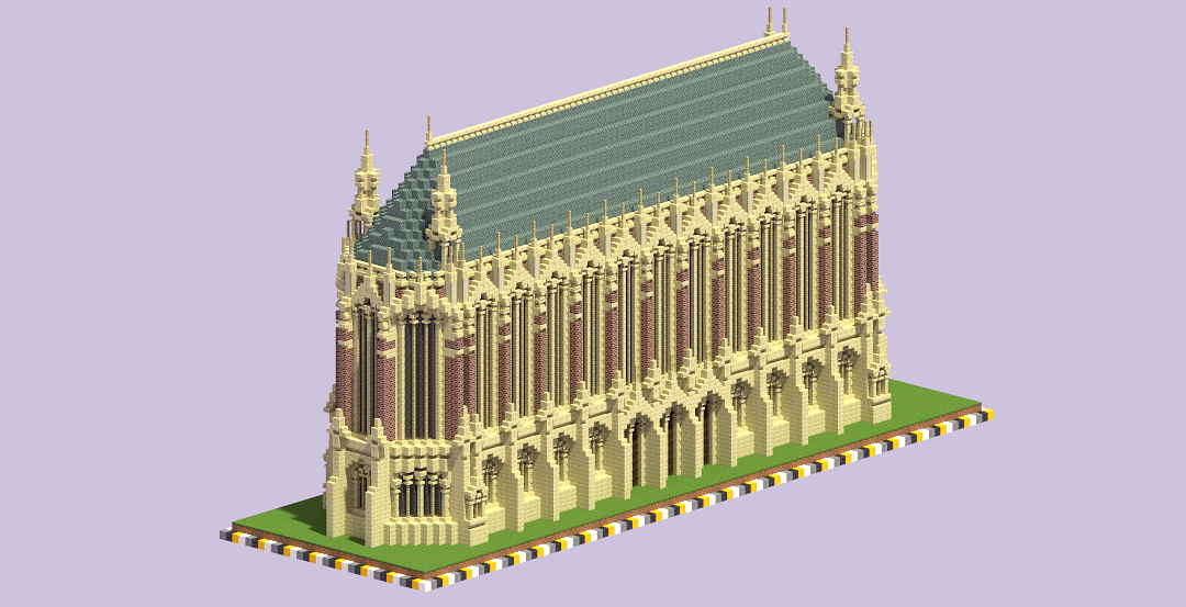 Collegiate Gothic Library Minecraft Map