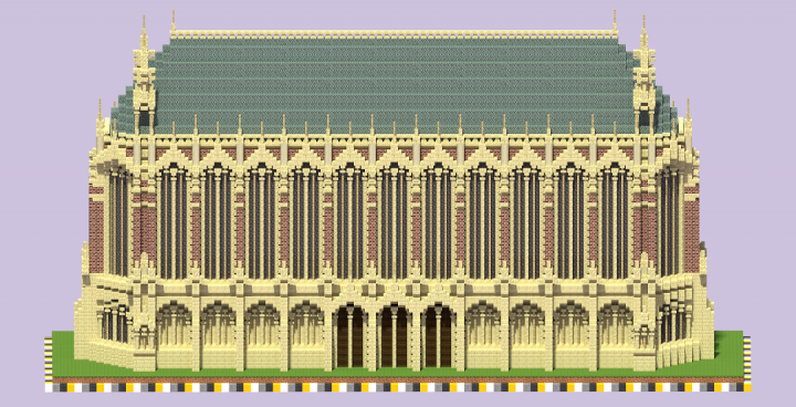Collegiate Gothic Library Minecraft Map