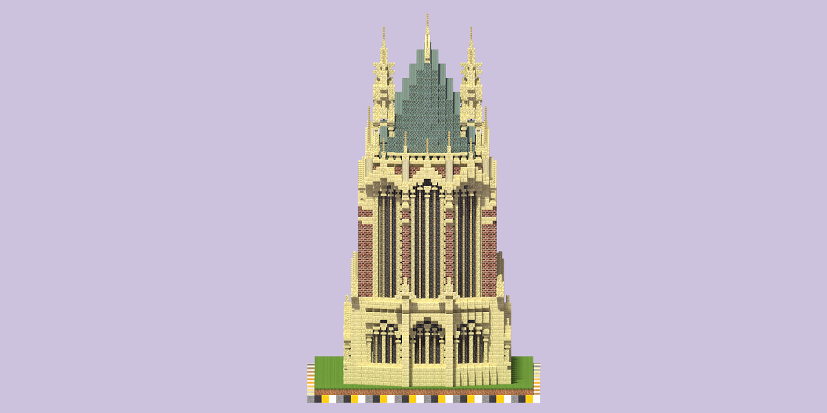 Collegiate Gothic Library Minecraft Map