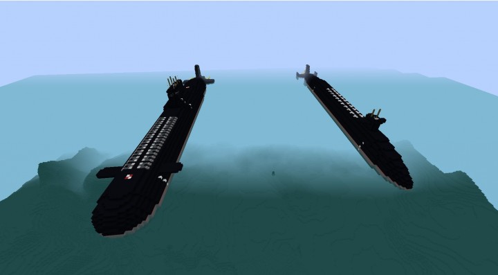 Typhoon Class nuclear submarine (project 941, акула) Minecraft Map