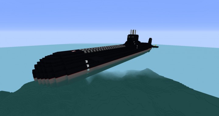 Typhoon Class nuclear submarine (project 941, акула) Minecraft Map