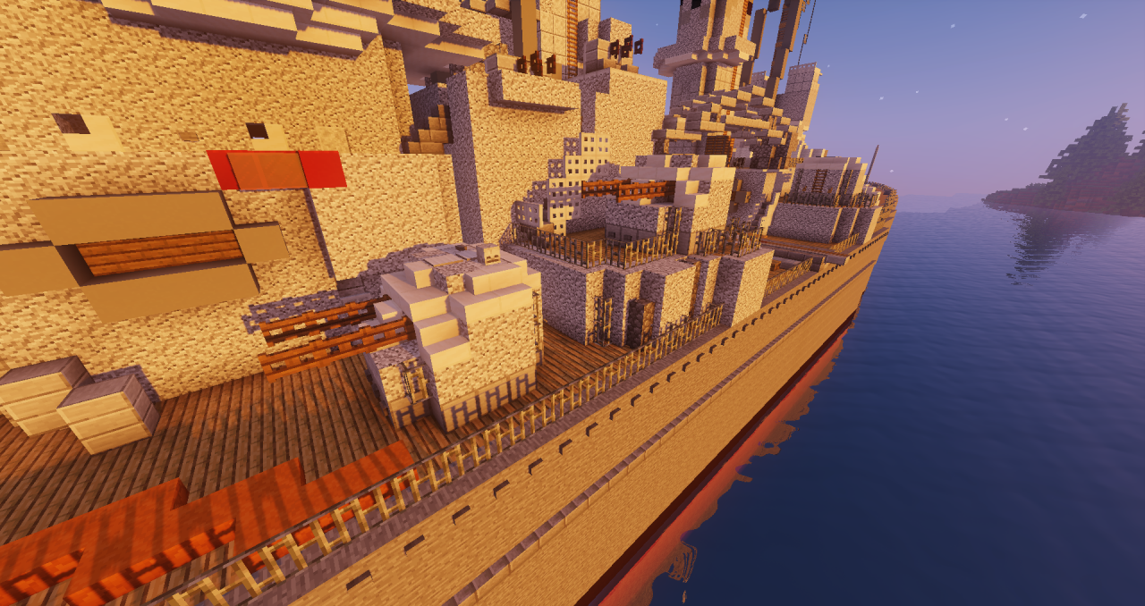 British Battleship King George V Minecraft Map