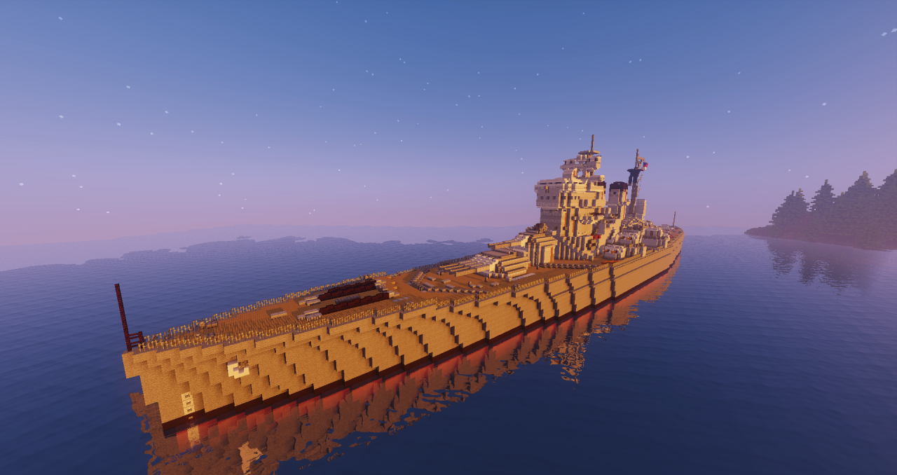 British Battleship King George V Minecraft Map