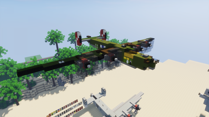 Warbirds-Pack Famous World War II AIrcraft 1,5:1UPDATE Minecraft Map