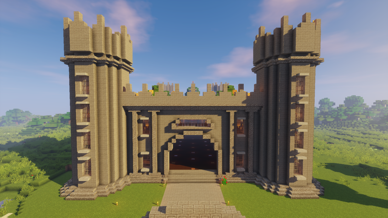 Medieval Castle and Roof Garden Minecraft Map