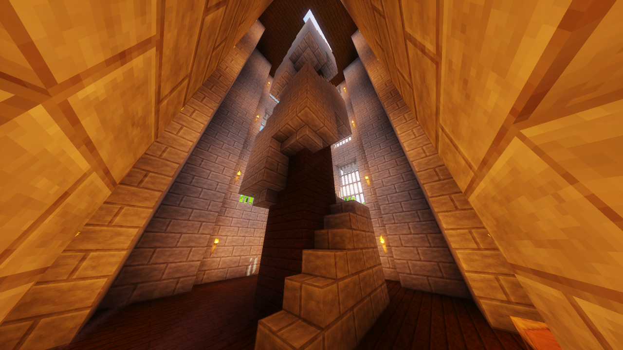 Medieval Castle and Roof Garden Minecraft Map