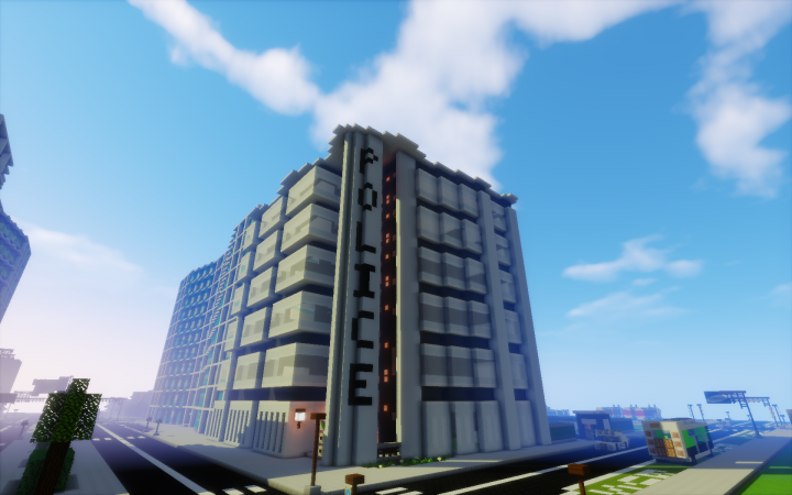 [Modern] Police Station with vehicles Minecraft Map