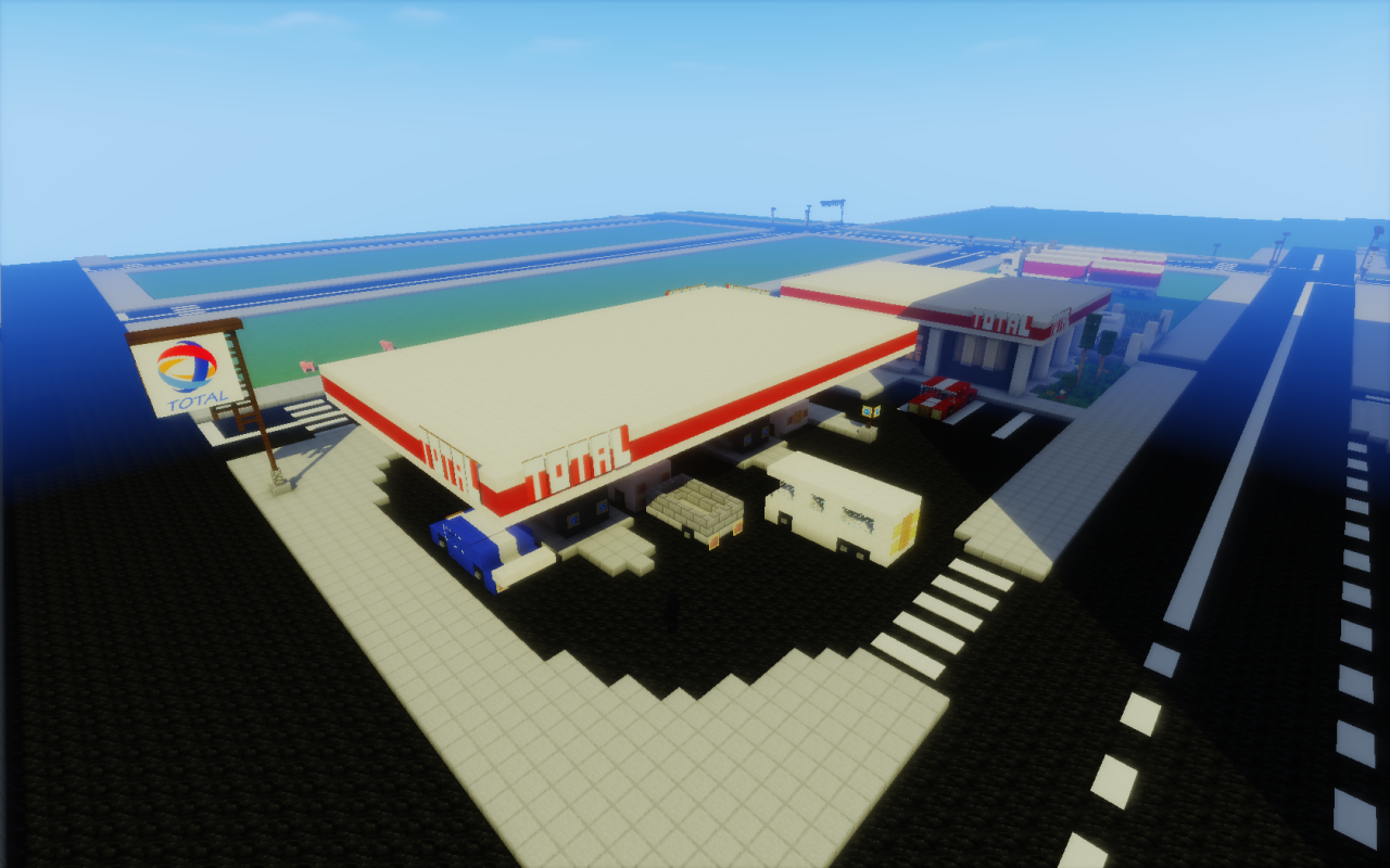 [Modern] Fuel Station / Gas Station Minecraft Map