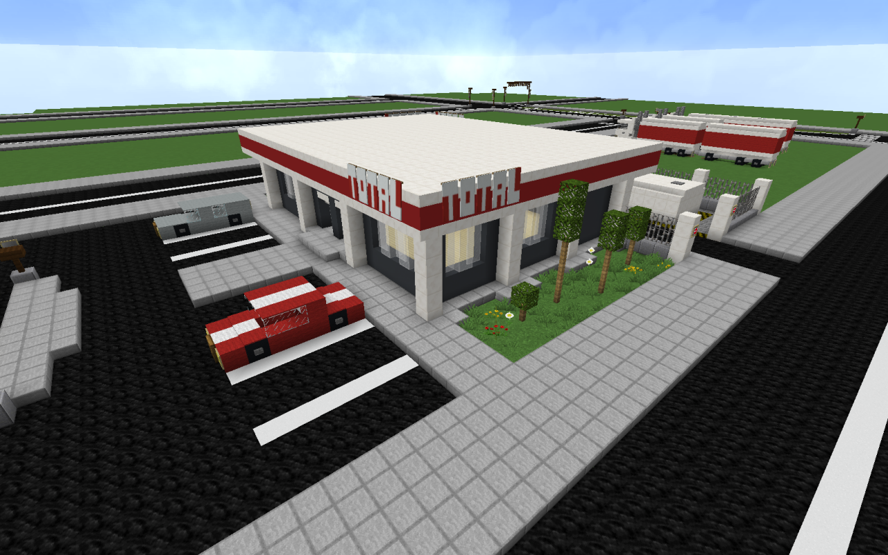 [Modern] Fuel Station / Gas Station Minecraft Map