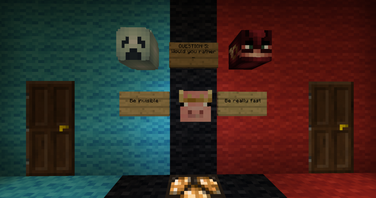 WOULD YOU RATHER 1 Minecraft Map
