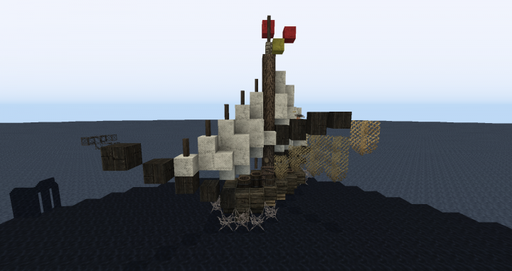 Small Medieval Fishing Boat | Conquest Reforged Minecraft Map