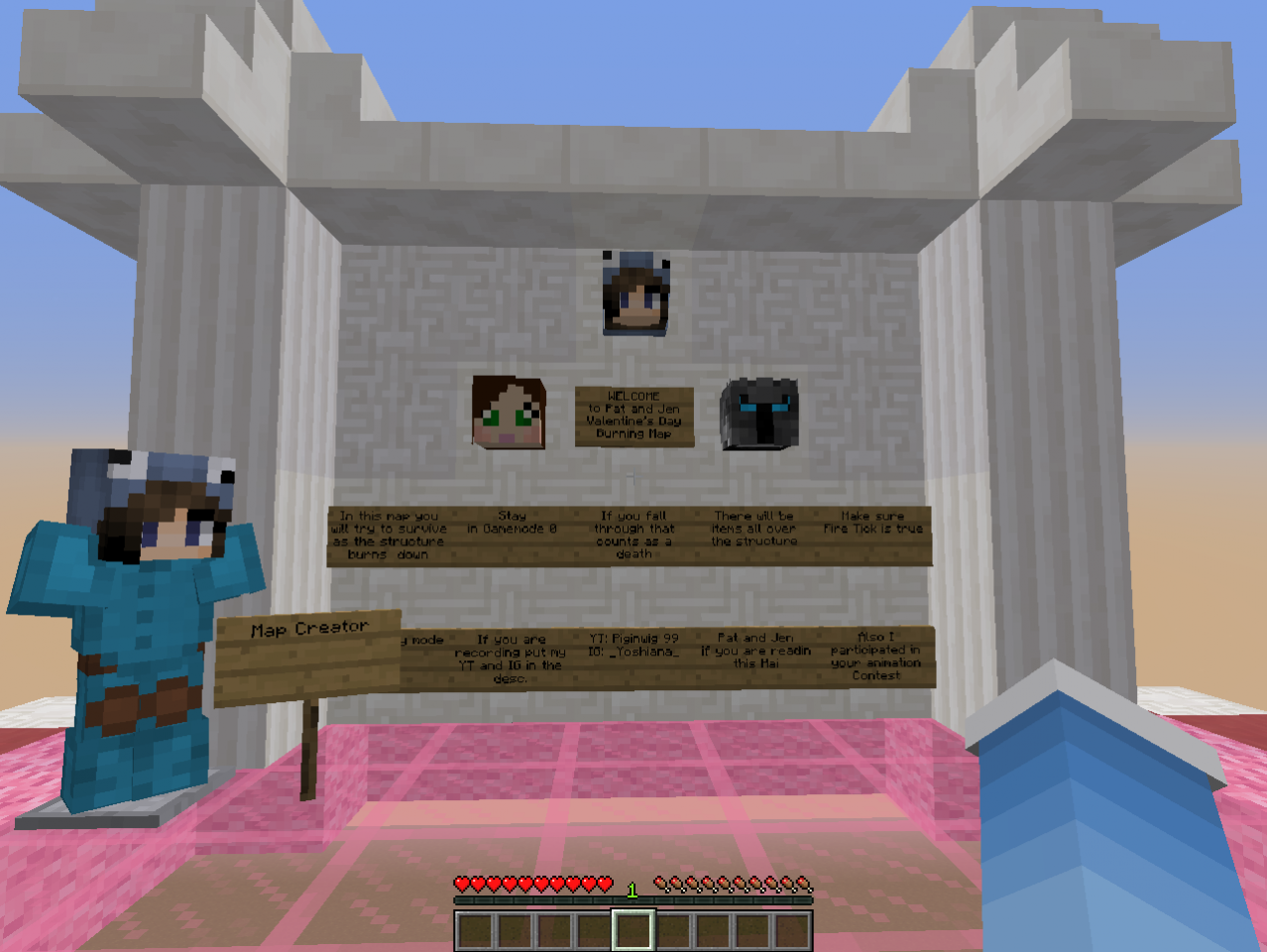 Pat and Jen Valentine's Day Burning Map Minecraft Map