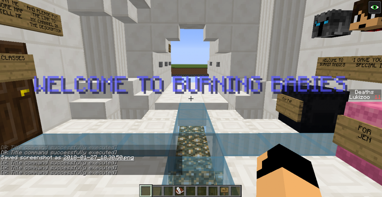 Burning Babies (Burning Map ) for Pat and Jen Minecraft Map