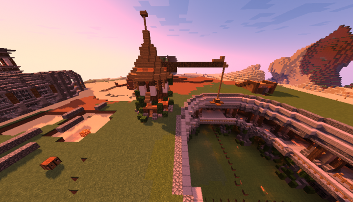 Small simple medieval crane Minecraft Map