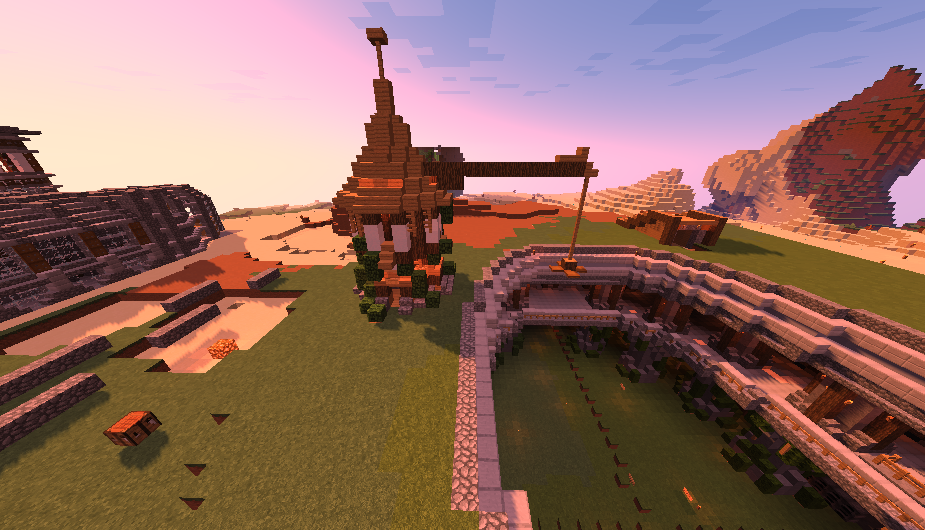 Small simple medieval crane Minecraft Map