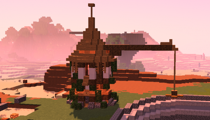 Small simple medieval crane Minecraft Map