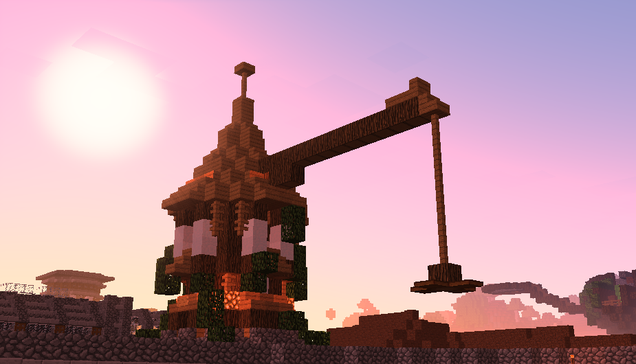 Small simple medieval crane Minecraft Map