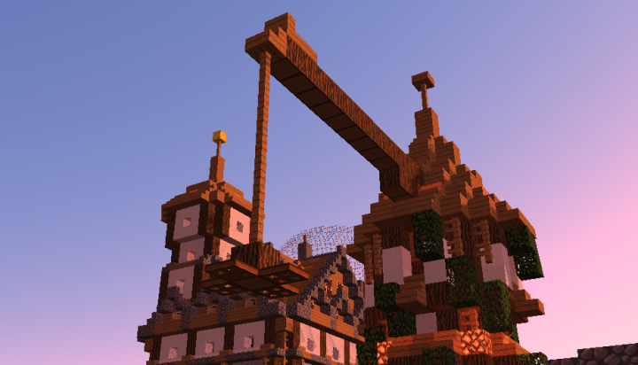 Small simple medieval crane Minecraft Map