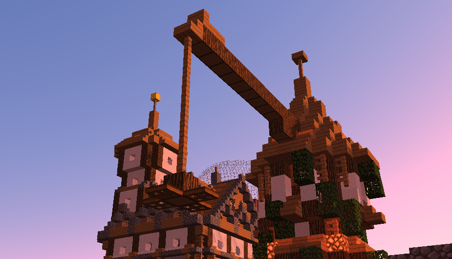 Small simple medieval crane Minecraft Map
