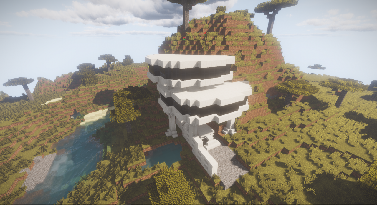 Modern Cliffside Mansion (Exterior) Minecraft Map