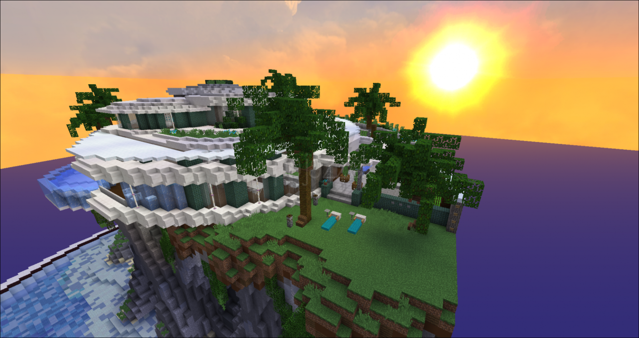 Circular Modern House Minecraft Map